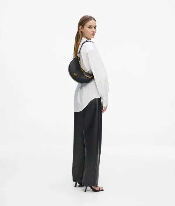 Karl Lagerfeld K/autograph Moon Chain Shoulder Bag - Black/gold