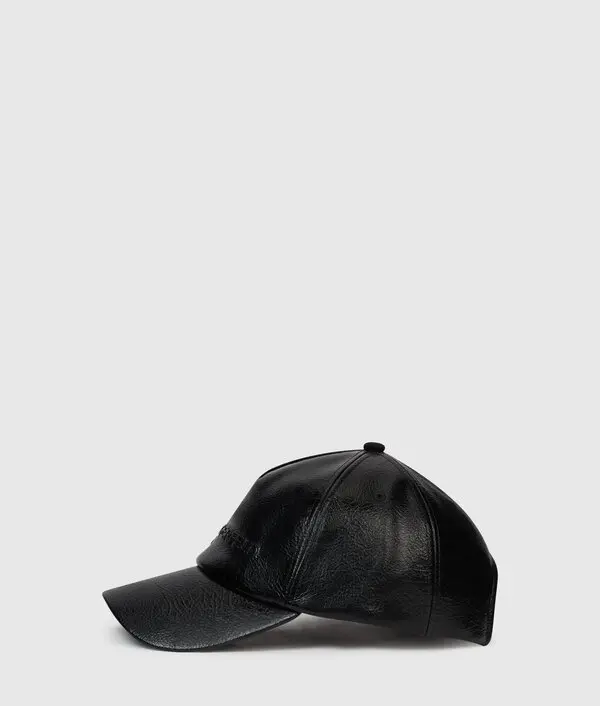KL JEANS Jeans Cracked Faux-leather Cap