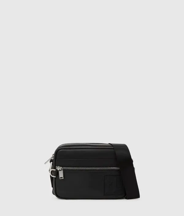 Karl Lagerfeld Monogram Patch Camera Bag - Black