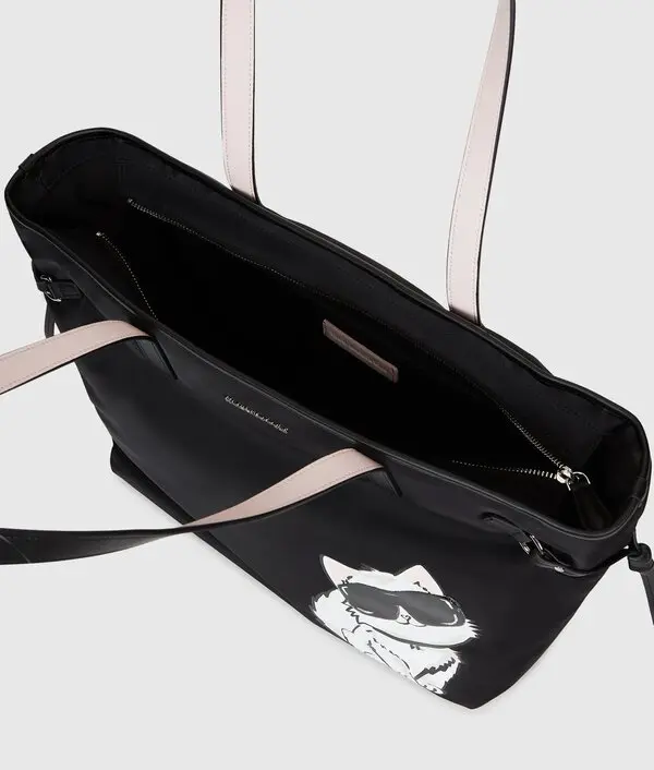 Karl Lagerfeld Ikon Choupette Drawstring Tote Bag