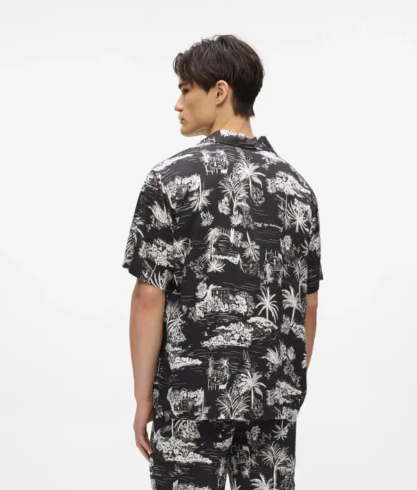 Karl Lagerfeld Short-sleeved All-over-print Shirt
