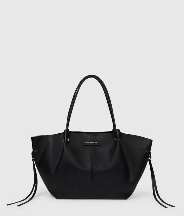 Karl Lagerfeld K/pierced Medium Tote Bag - Black-nickel
