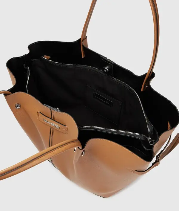 Karl Lagerfeld K/pierced Medium Tote Bag - Caramel