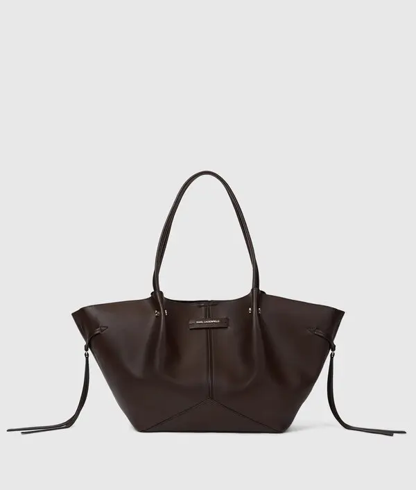 Karl Lagerfeld K/pierced Medium Tote Bag - Tobacco