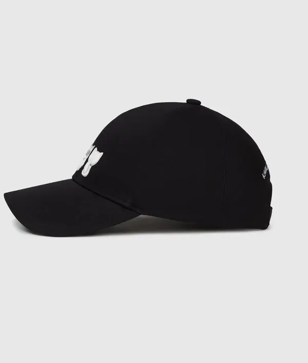 Karl Lagerfeld Ikon Choupette Baseball Cap - Black
