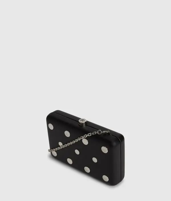 Karl Lagerfeld K/soiree Studded Minaudière Bag