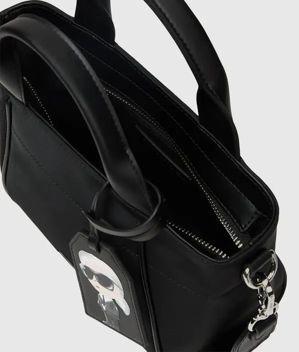 Karl Lagerfeld Ikon Nylon Small Tag Tote Bag
