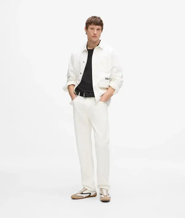 KL JEANS Straight Carpenter Jeans - White