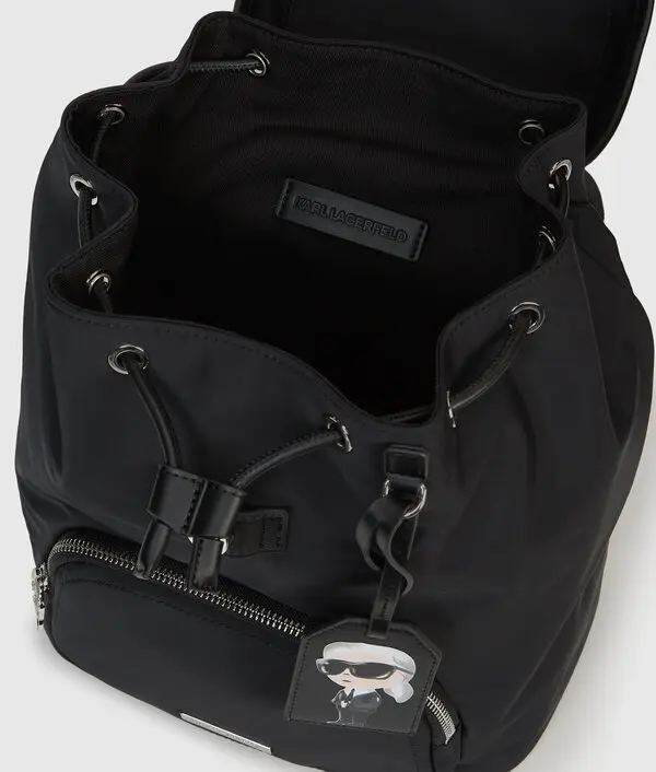 Karl Lagerfeld Ikon Nylon Tag Backpack