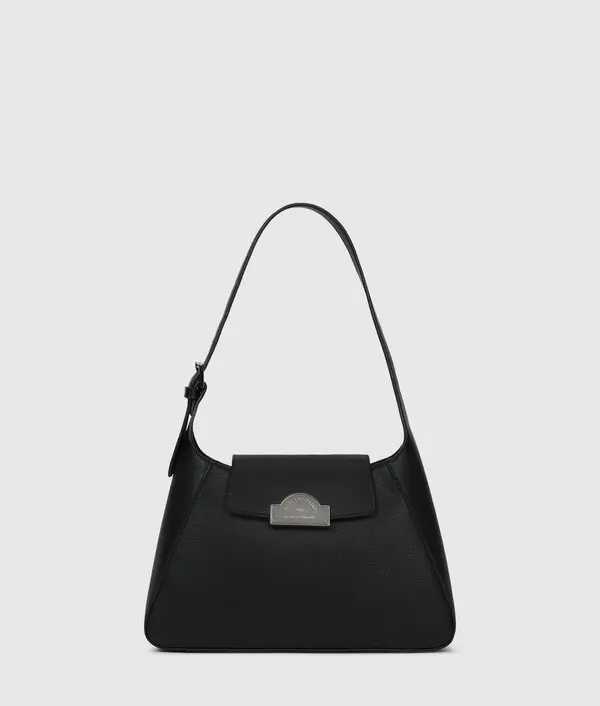Karl Lagerfeld Rue St-guillaume Metal Shoulder Bag - Black