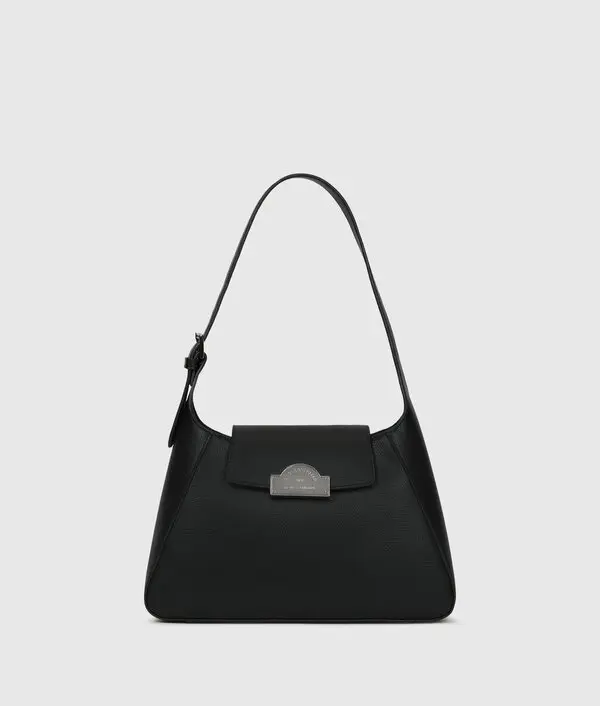 Karl Lagerfeld Rue St-guillaume Metal Shoulder Bag - Black