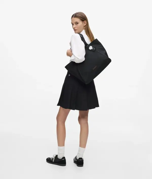 Karl Lagerfeld Ikon Nylon Large Tag Tote Bag