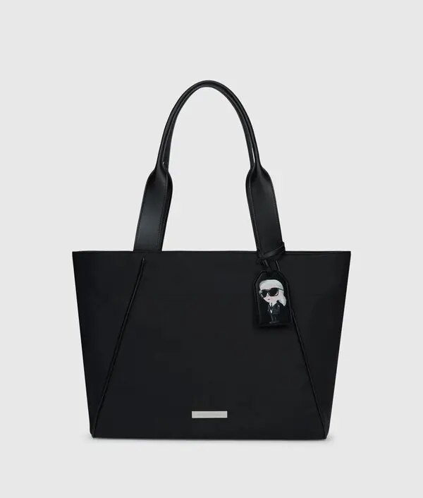 Karl Lagerfeld Ikon Nylon Large Tag Tote Bag
