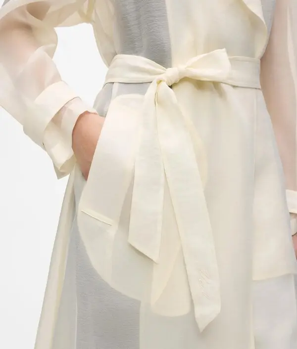 Karl Lagerfeld Organza Trench Coat