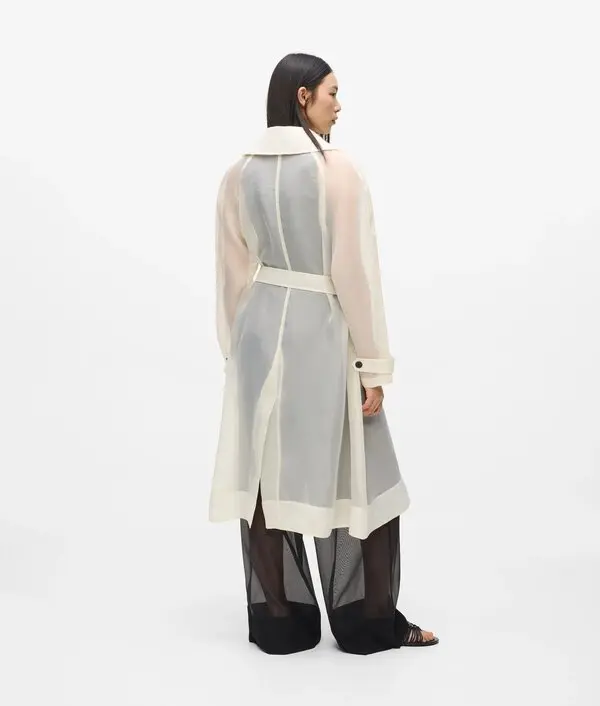 Karl Lagerfeld Organza Trench Coat