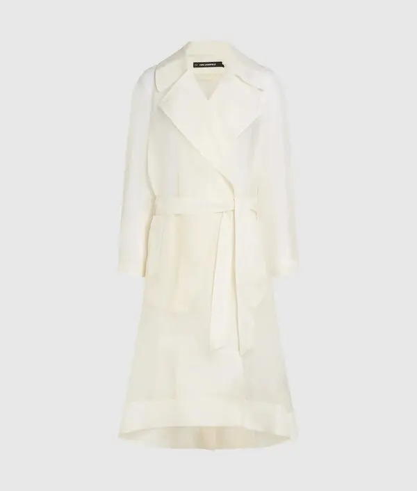 Karl Lagerfeld Organza Trench Coat