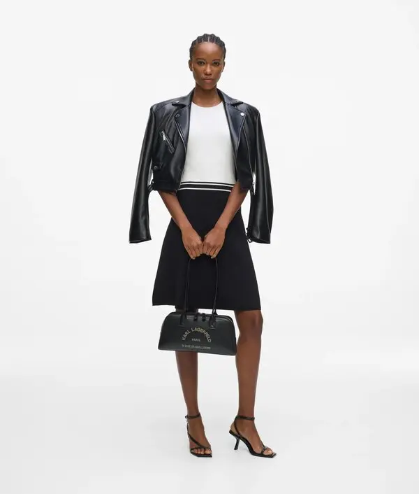 Karl Lagerfeld K/daily Leather Bowling Bag