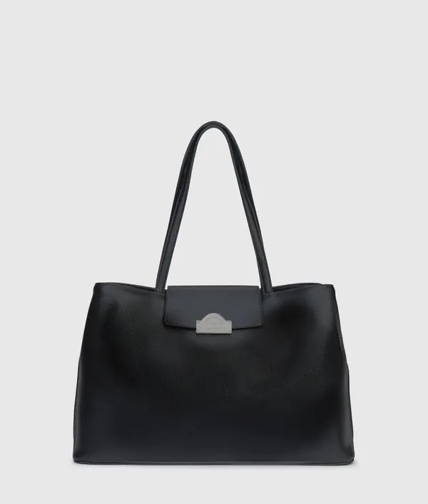 Karl Lagerfeld Rue St-guillaume Metal Tote Bag - Black