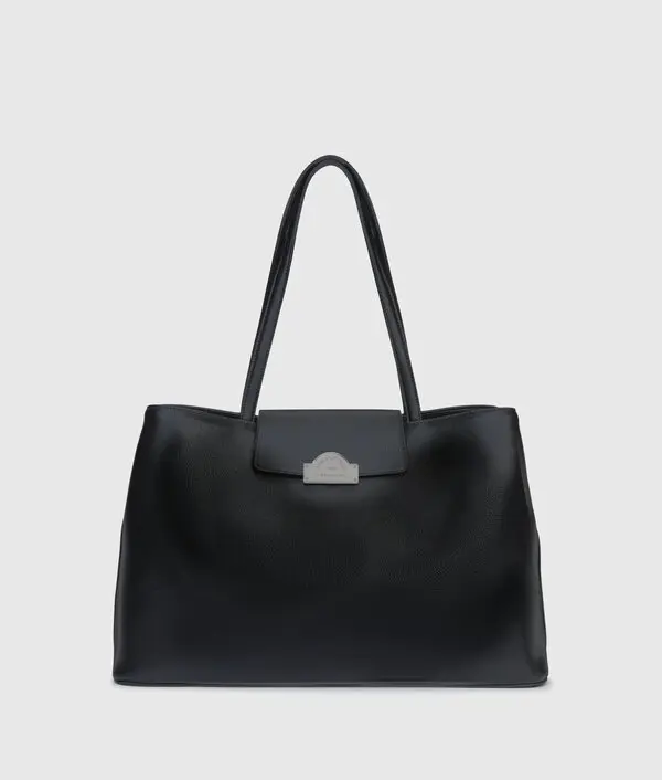 Karl Lagerfeld Rue St-guillaume Metal Tote Bag - Black