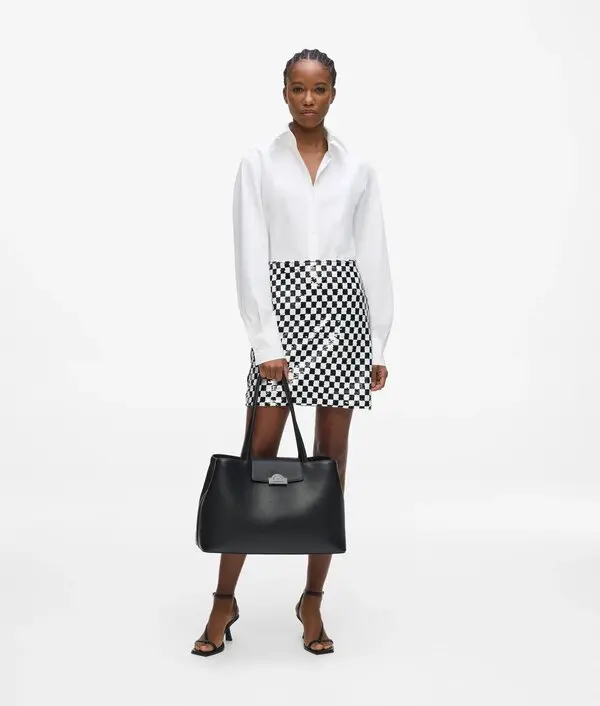 Karl Lagerfeld Rue St-guillaume Metal Tote Bag - Black