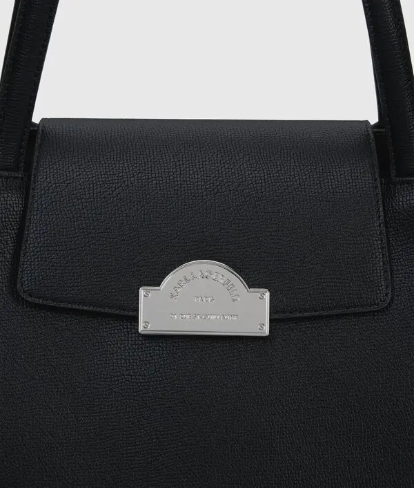 Karl Lagerfeld Rue St-guillaume Metal Tote Bag - Black