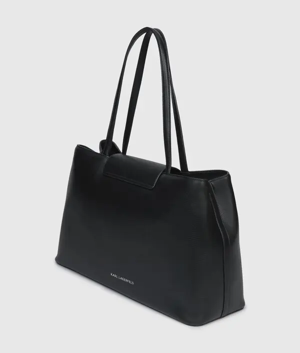 Karl Lagerfeld Rue St-guillaume Metal Tote Bag - Black
