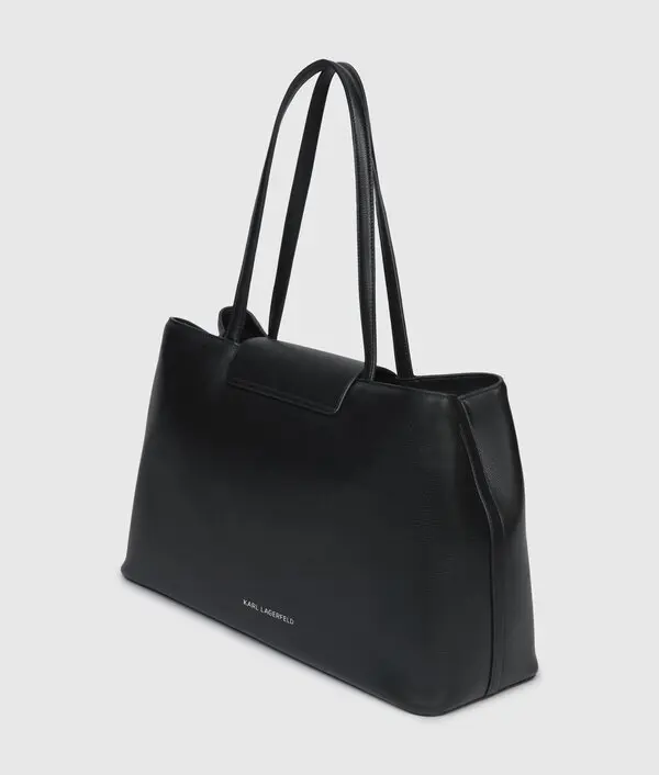 Karl Lagerfeld Rue St-guillaume Metal Tote Bag - Black