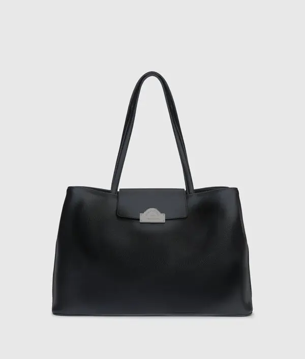 Karl Lagerfeld Rue St-guillaume Metal Tote Bag - Black