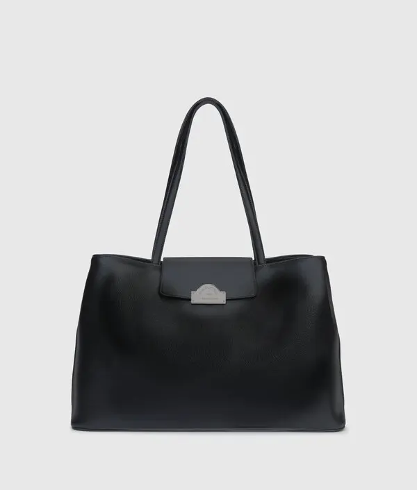 Karl Lagerfeld Rue St-guillaume Metal Tote Bag - Black