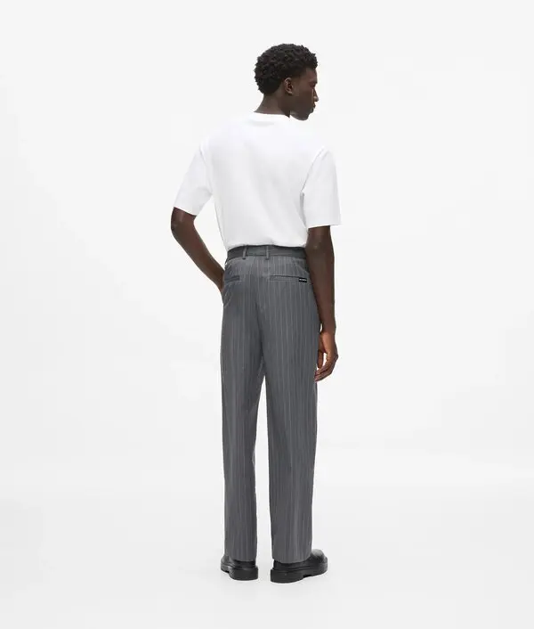 Karl Lagerfeld Pinstripe Wool-blend Tailored Pants