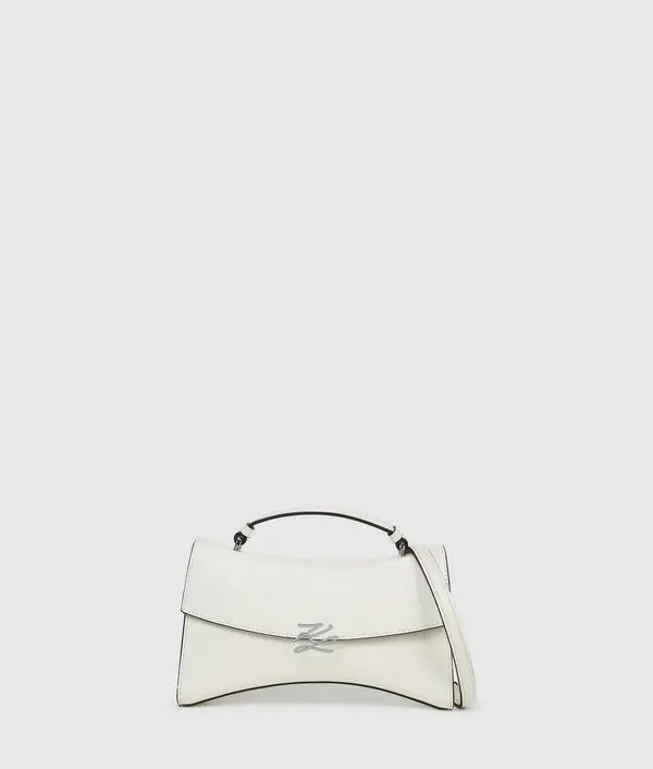 Karl Lagerfeld K/autograph Twist Top Handle Bag - Off White