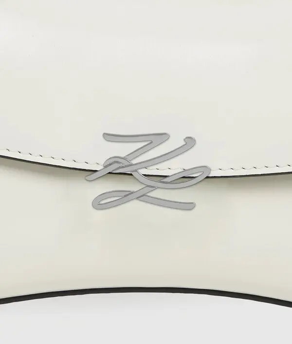 Karl Lagerfeld K/autograph Twist Top Handle Bag - Off White