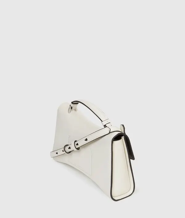 Karl Lagerfeld K/autograph Twist Top Handle Bag - Off White