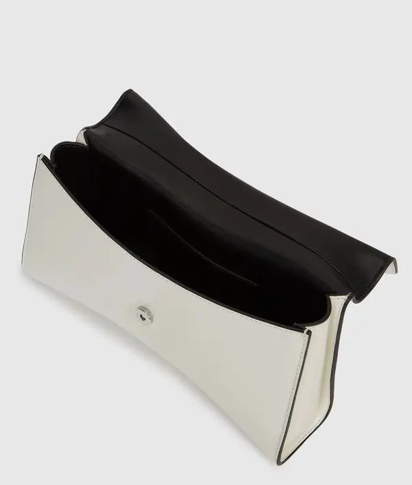 Karl Lagerfeld K/autograph Twist Top Handle Bag - Off White