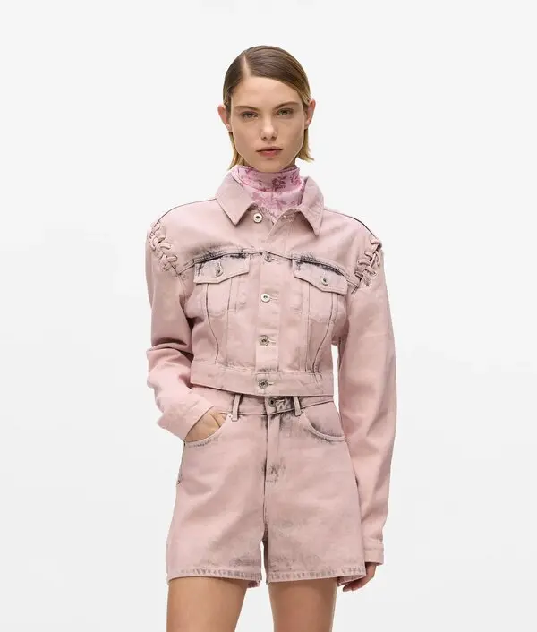 KL JEANS Lace Tie Denim Jacket - Fairytale