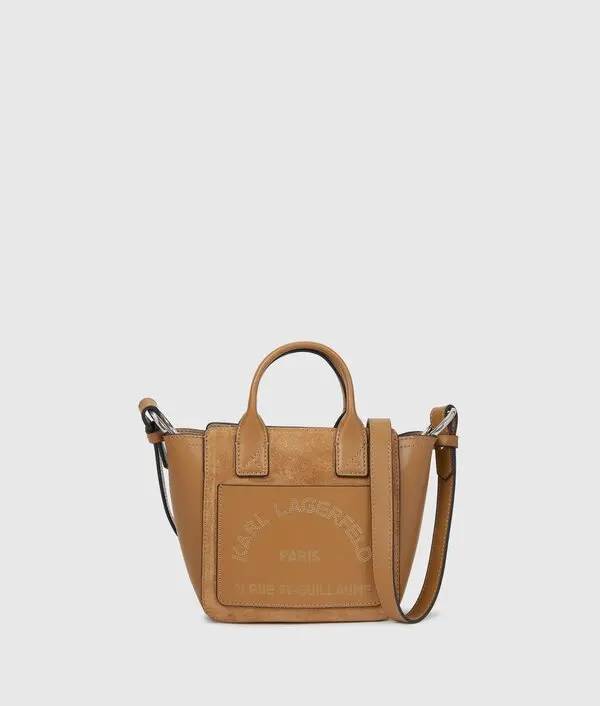 Karl Lagerfeld K/daily Mini Suede Tote Bag - Caramel