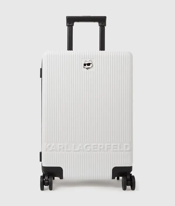 Karl Lagerfeld Ikon Choupette Trolley Case - Off White