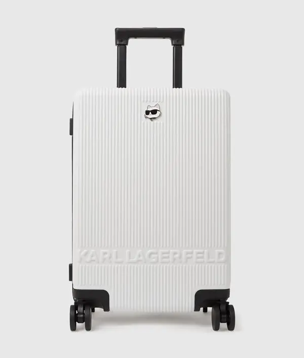 Karl Lagerfeld Ikon Choupette Trolley Case - Off White