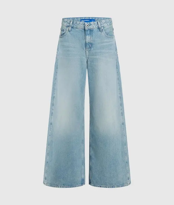 KL JEANS Jeans Low-rise Wide-leg Paneled Jeans
