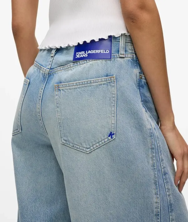 KL JEANS Jeans Low-rise Wide-leg Paneled Jeans