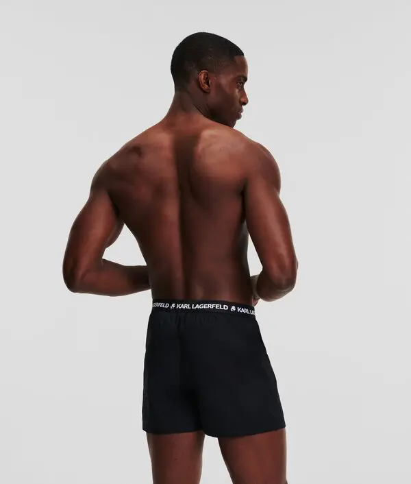 Karl Lagerfeld Logo Woven Boxer Shorts – 3 Pack