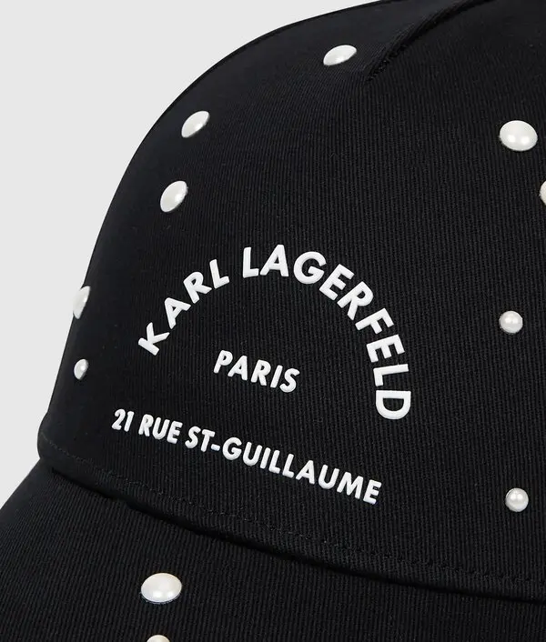 Karl Lagerfeld Rue St-guillaume Faux-pearl Cap