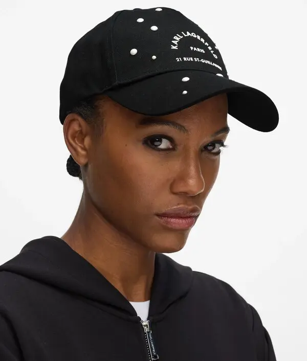 Karl Lagerfeld Rue St-guillaume Faux-pearl Cap