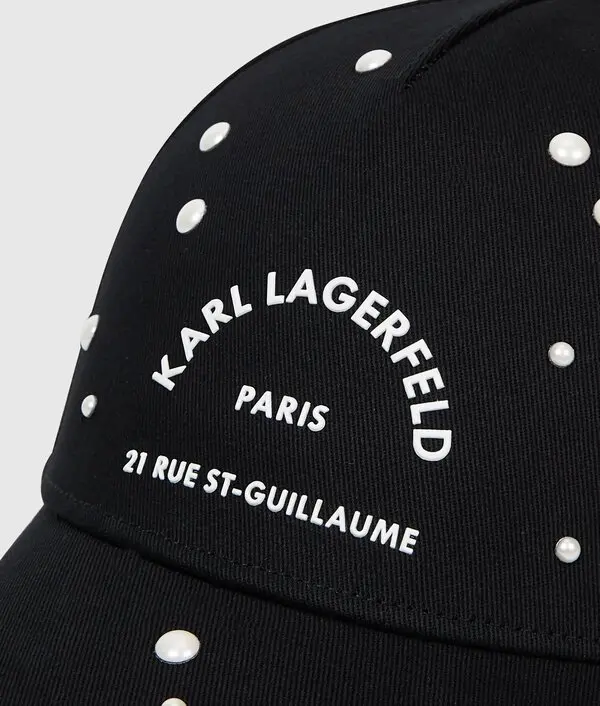 Karl Lagerfeld Rue St-guillaume Faux-pearl Cap
