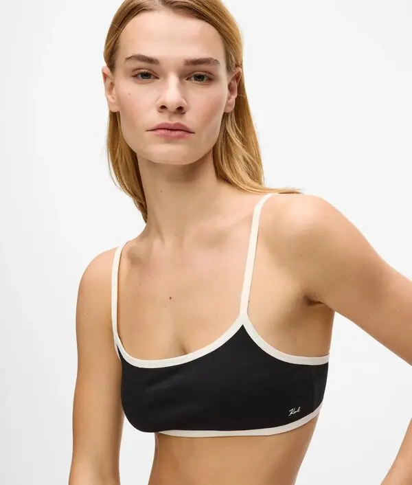 Karl Lagerfeld Signature Bandeau Bra