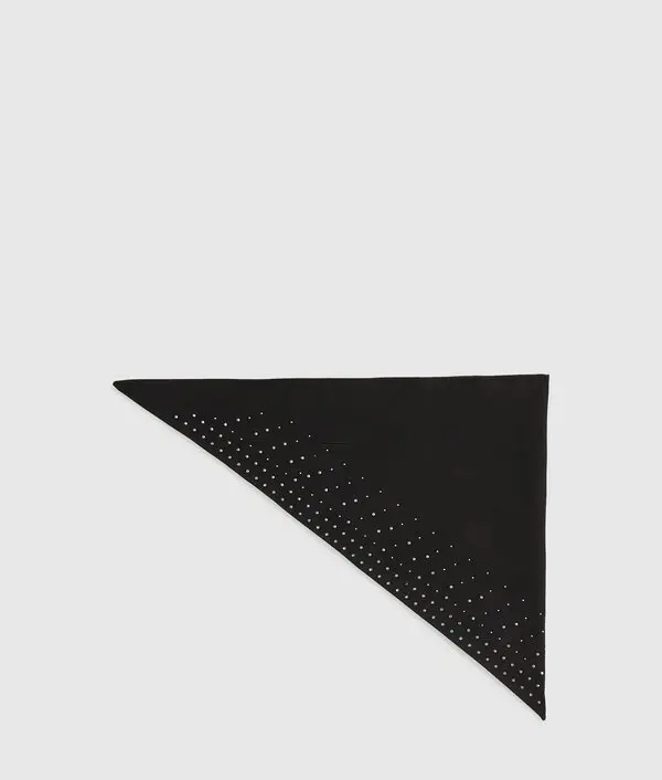 Karl Lagerfeld K/autograph Rhinestone Triangle Scarf