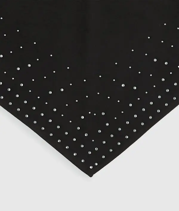 Karl Lagerfeld K/autograph Rhinestone Triangle Scarf