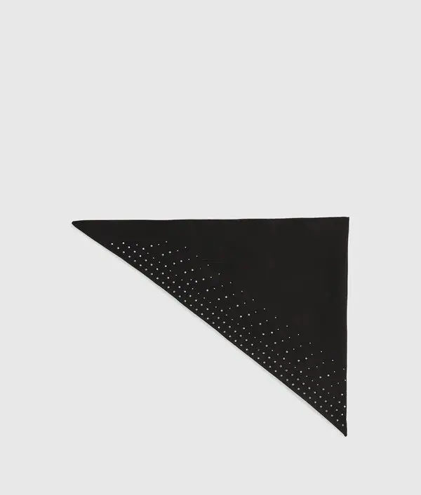Karl Lagerfeld K/autograph Rhinestone Triangle Scarf