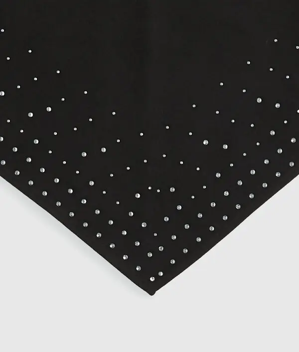 Karl Lagerfeld K/autograph Rhinestone Triangle Scarf