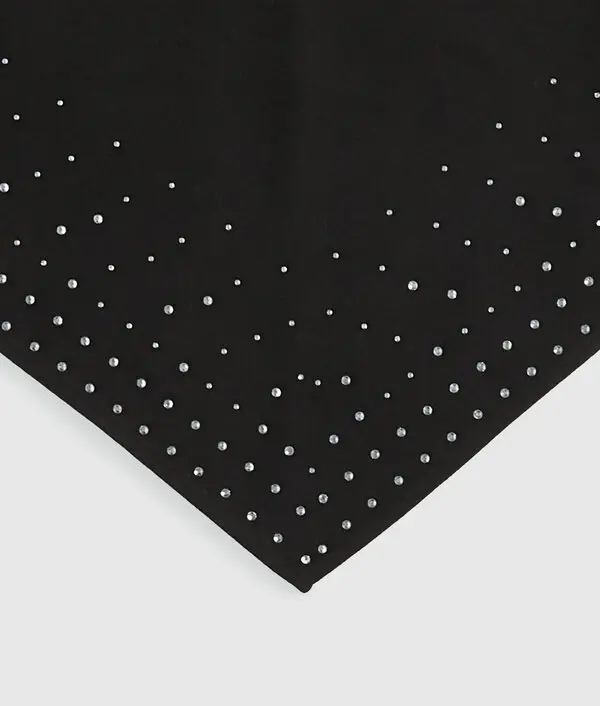 Karl Lagerfeld K/autograph Rhinestone Triangle Scarf